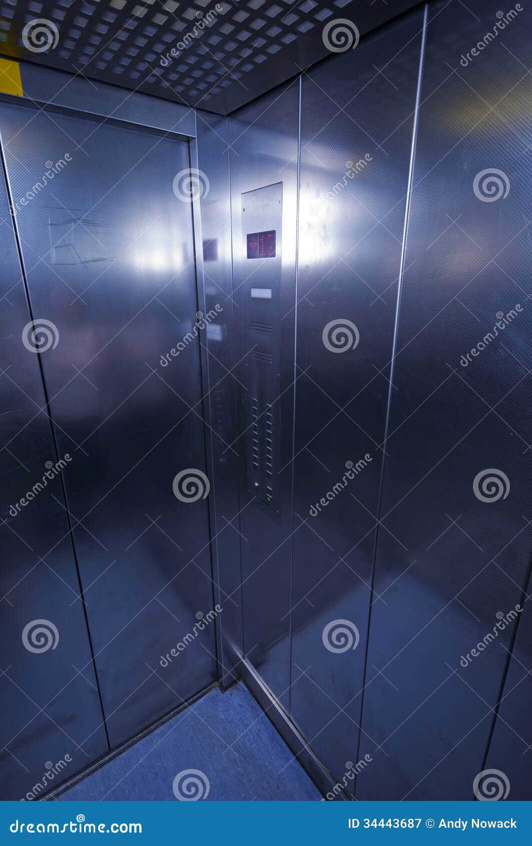 Lift inside empty stock image. Image of control, passenger - 34443687