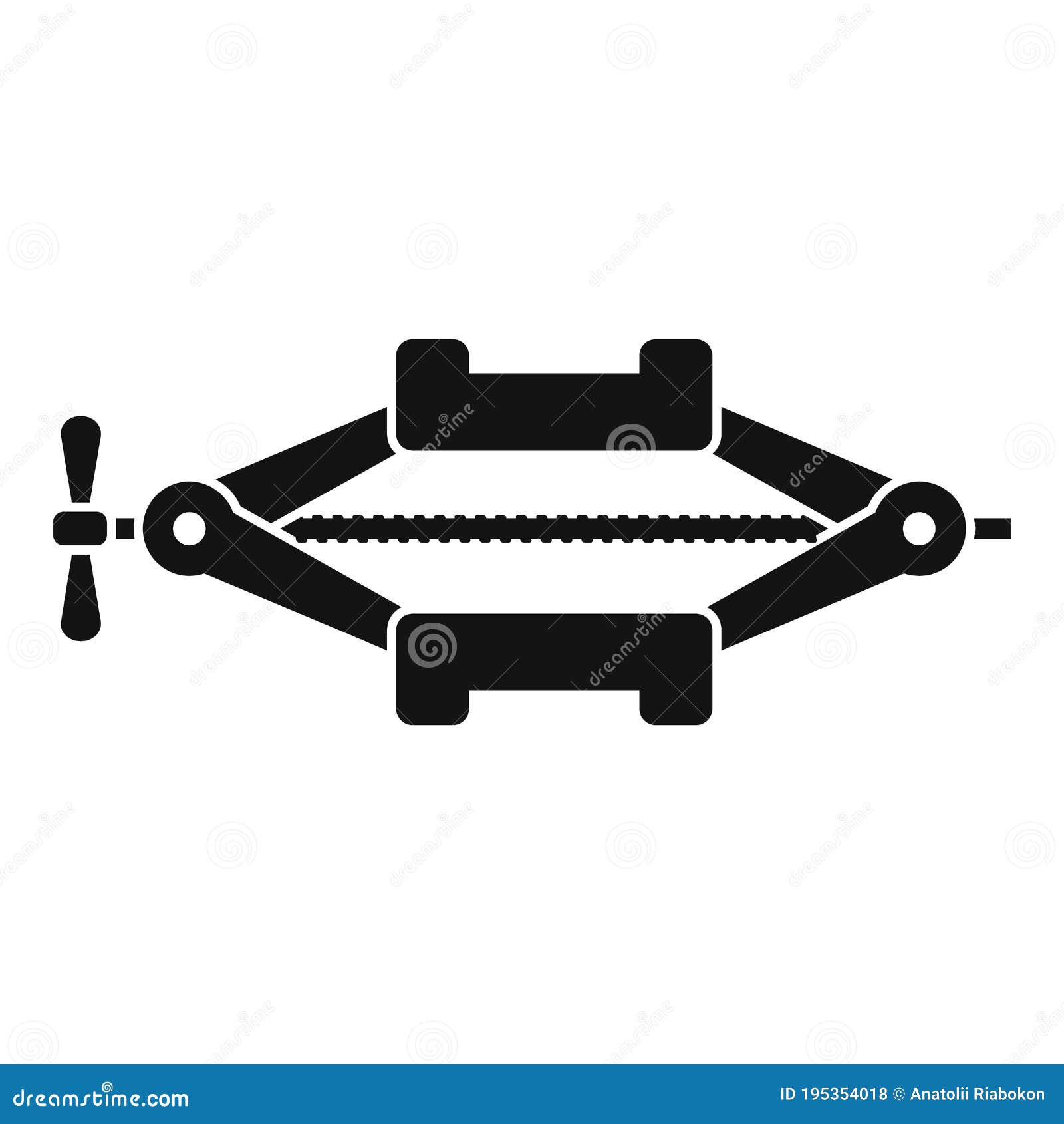 Lift Jack-screw Icon, Simple Style Stock Vector - Illustration of ...