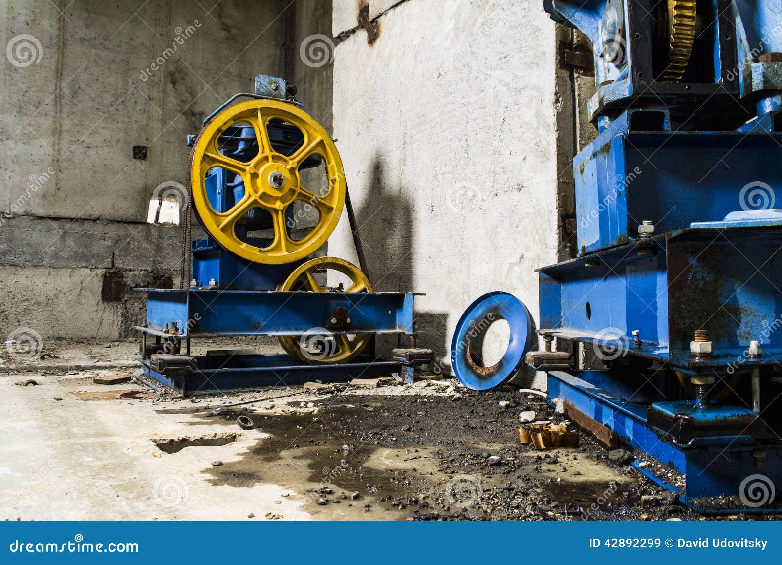 Lift mechanism stock image. Image of lift, ruins, grey - 42892299