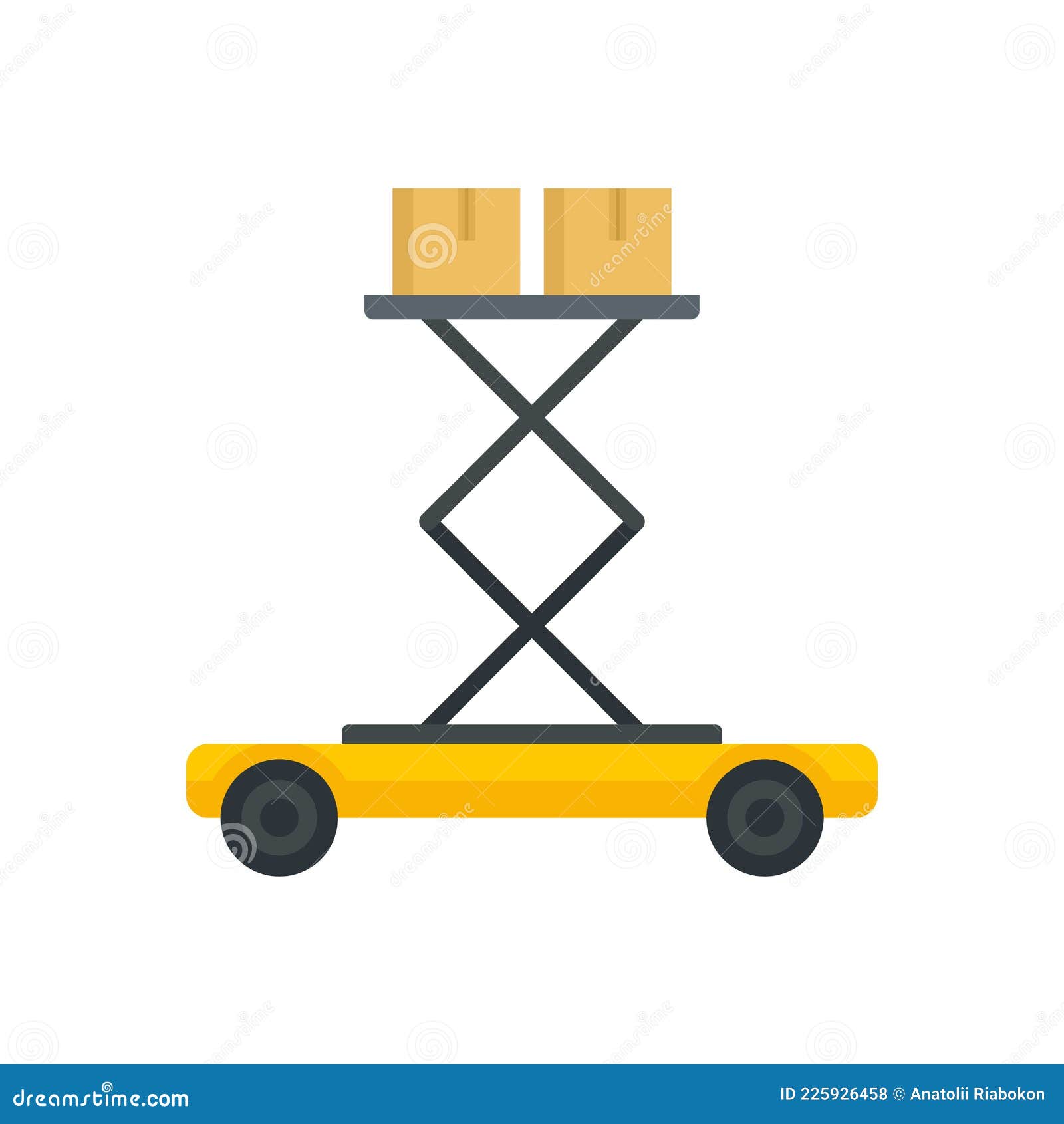 Lift Platform Icon Flat Isolated Vector Stock Vector - Illustration of ...