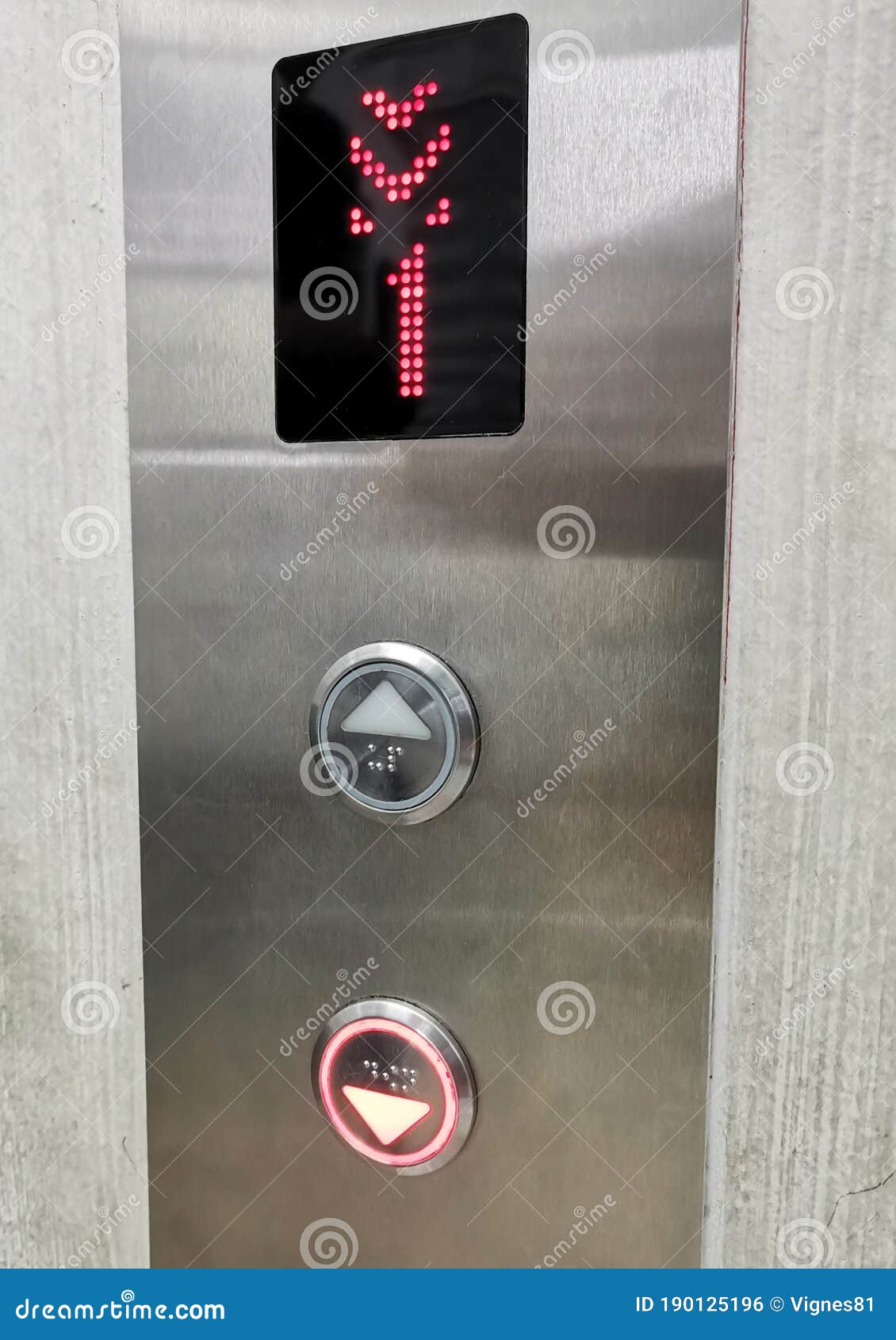 Lift push button stock photo. Image of button, floor - 190125196