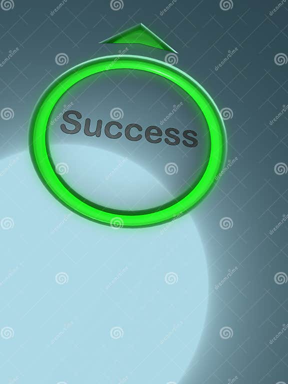Lift to success stock illustration. Illustration of green - 6163404