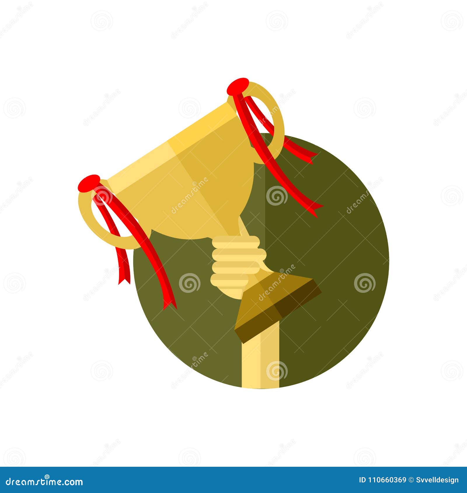 Lift the Trophy Illustration Stock Vector - Illustration of ...