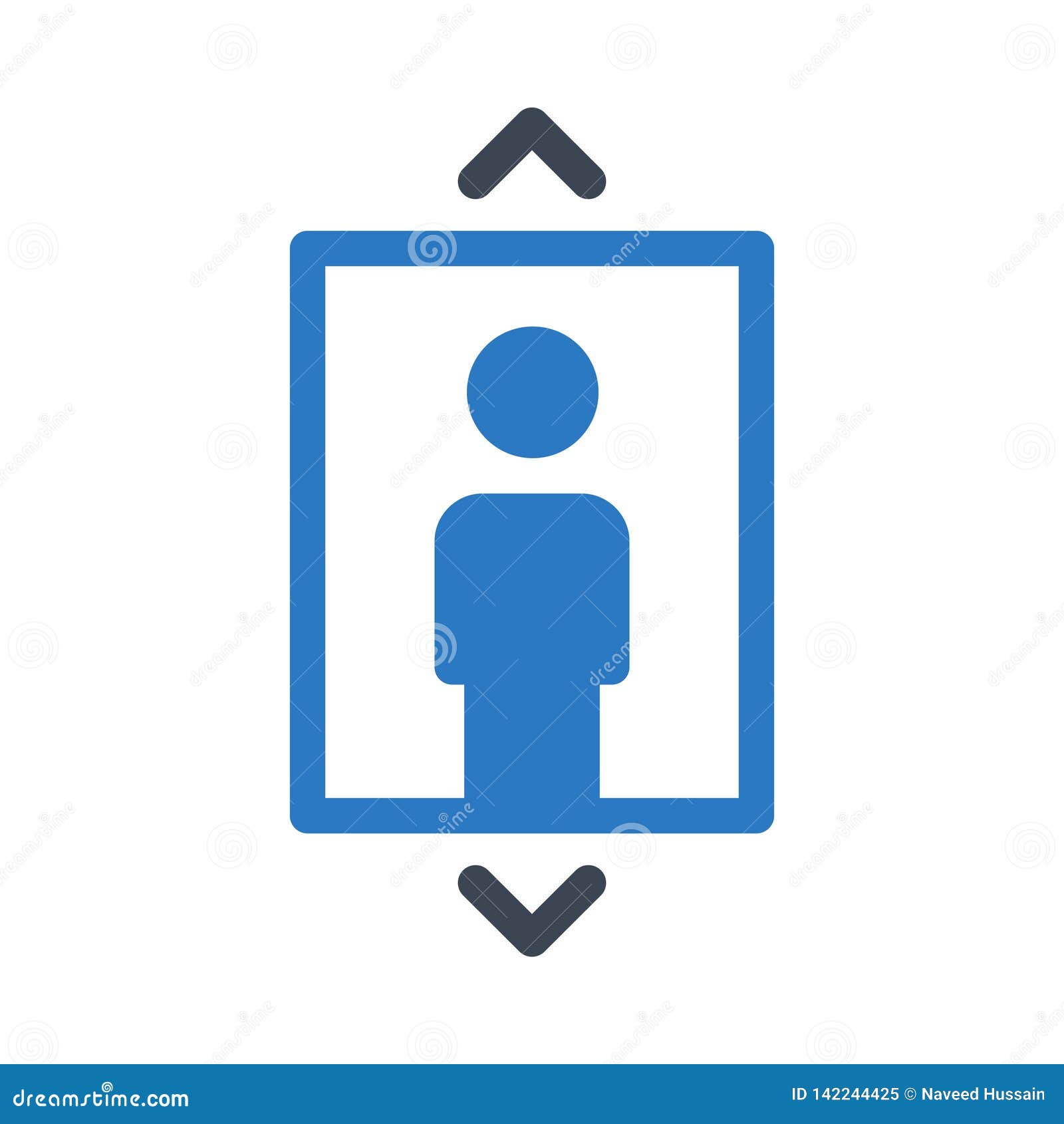 Lift Glyph Color Flat Vector Icon Stock Illustration - Illustration of ...