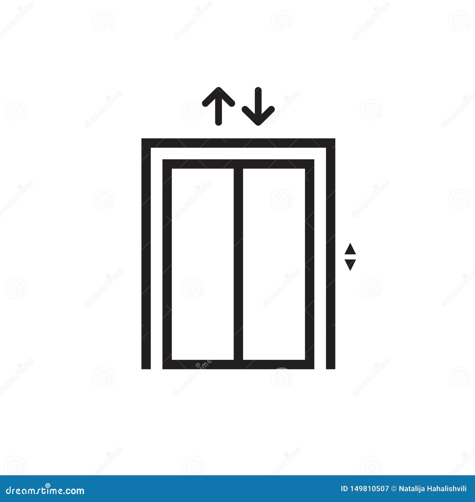 Lift Vector Icon On White. Vector | CartoonDealer.com #149810507