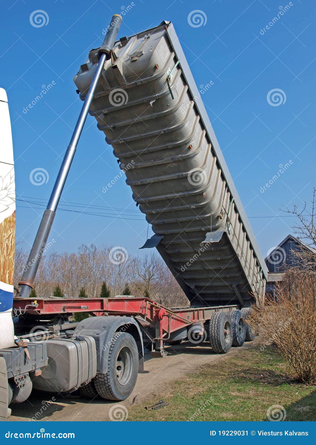 Lifted up trailer stock image. Image of system, auto - 19229031