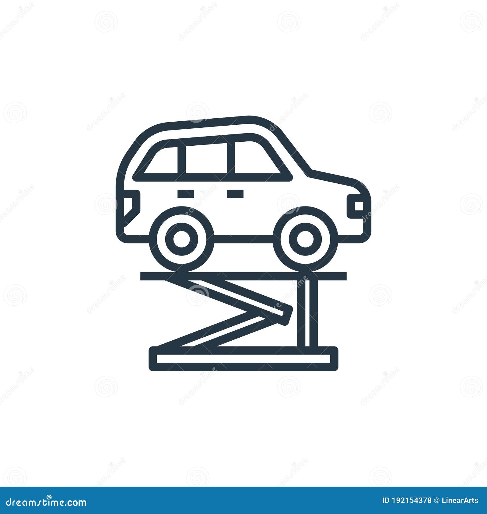Lifter Icon Vector From Car Service Concept. Thin Line Illustration Of ... Lifter Icon Vector From Car Service Concept. Thin Line Illustration Of ...