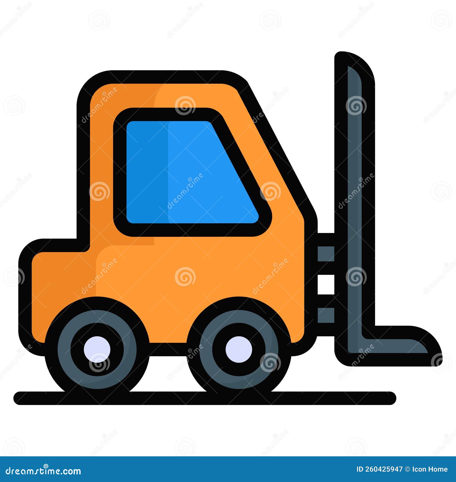 Lifter Vector Flat Icon, Colored Line Vector Design Stock Vector ...