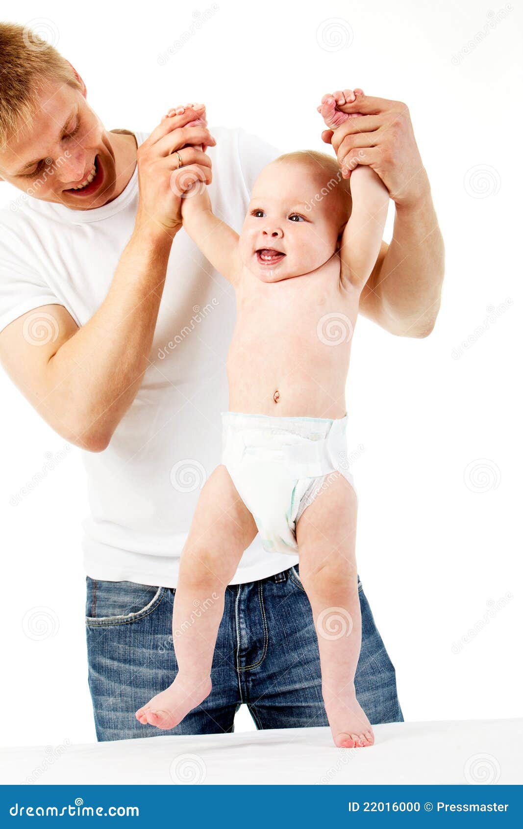 Lifting baby stock photo. Image of little, child, isolation - 22016000