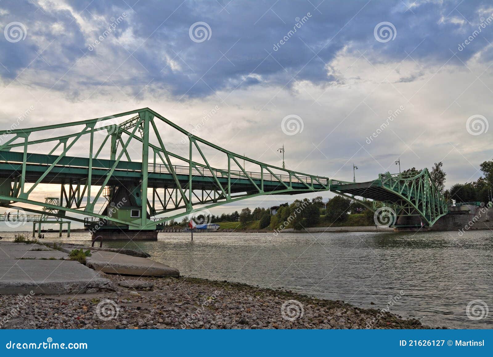 Lifting Bridge, Liepaja, Latvia. Stock Image - Image of latvia ...