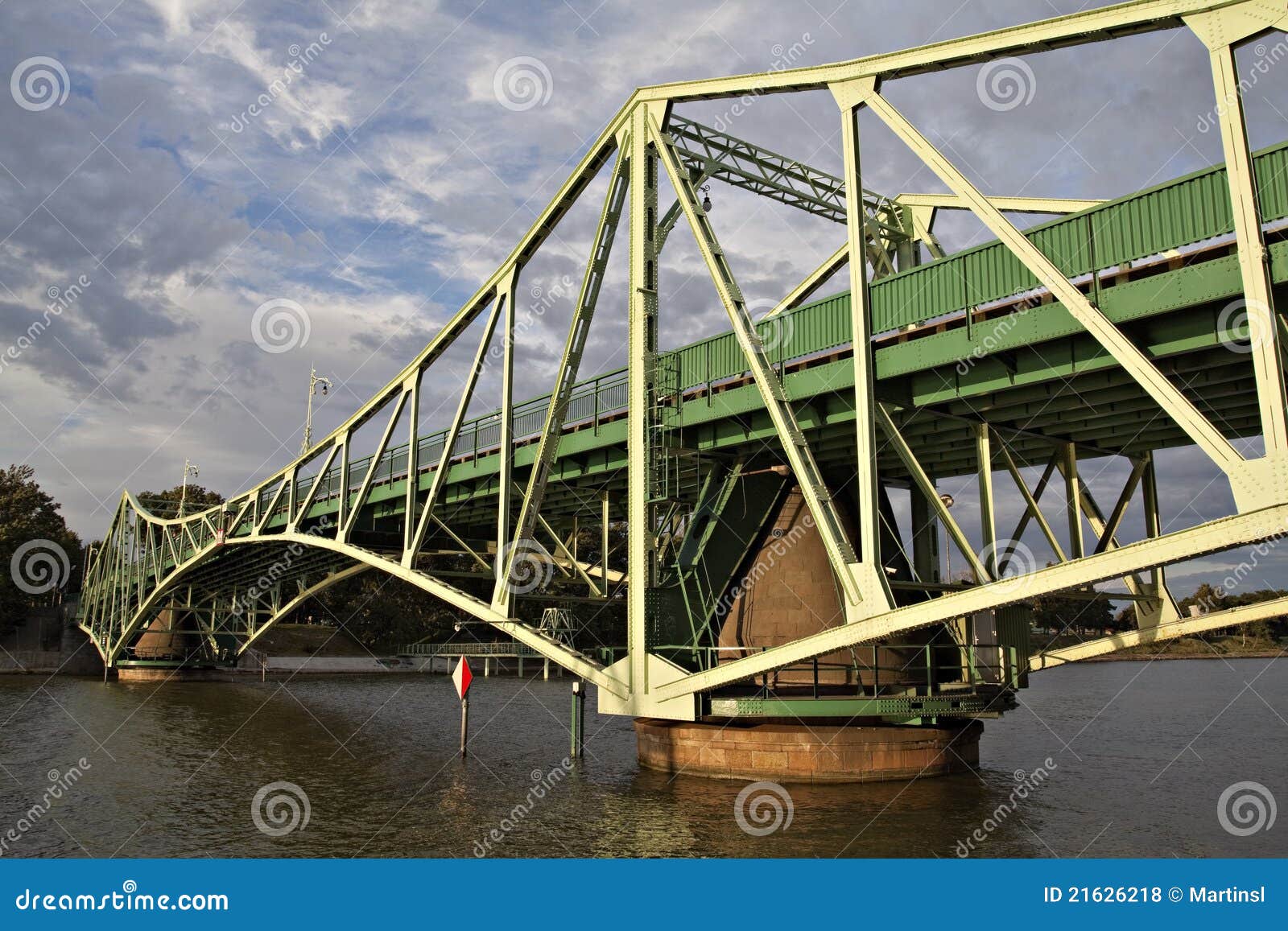 Lifting Bridge At Le Havre Port In France Royalty-Free Stock ...