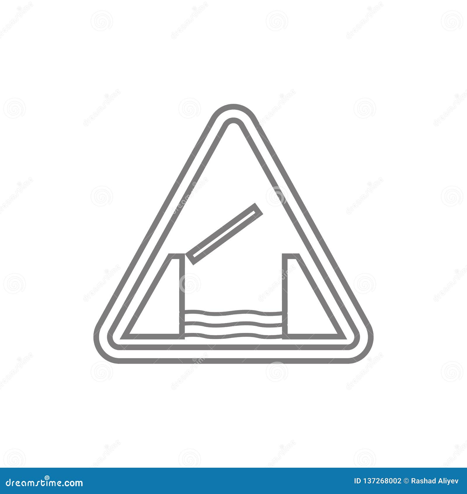 Lifting Bridge Warning Icon. Element of Cyber Security for Mobile ...
