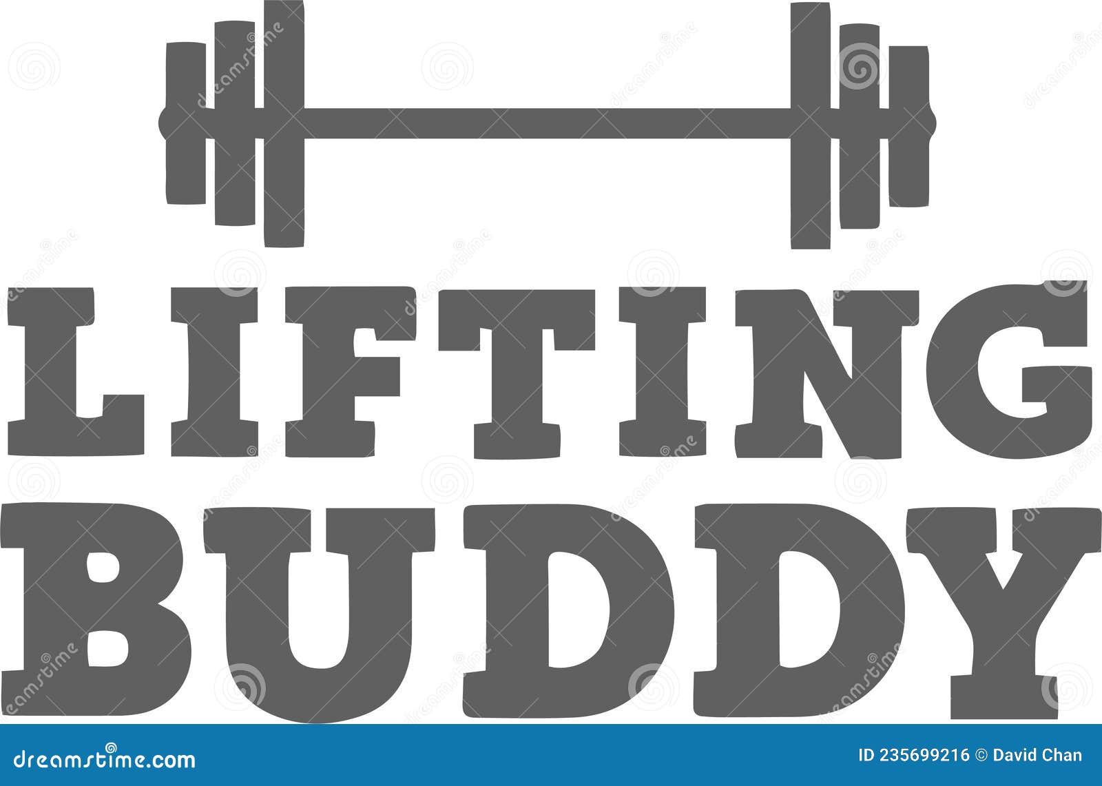 Lifting Buddy Signs Inspirational Quotes Stock Vector - Illustration of ...