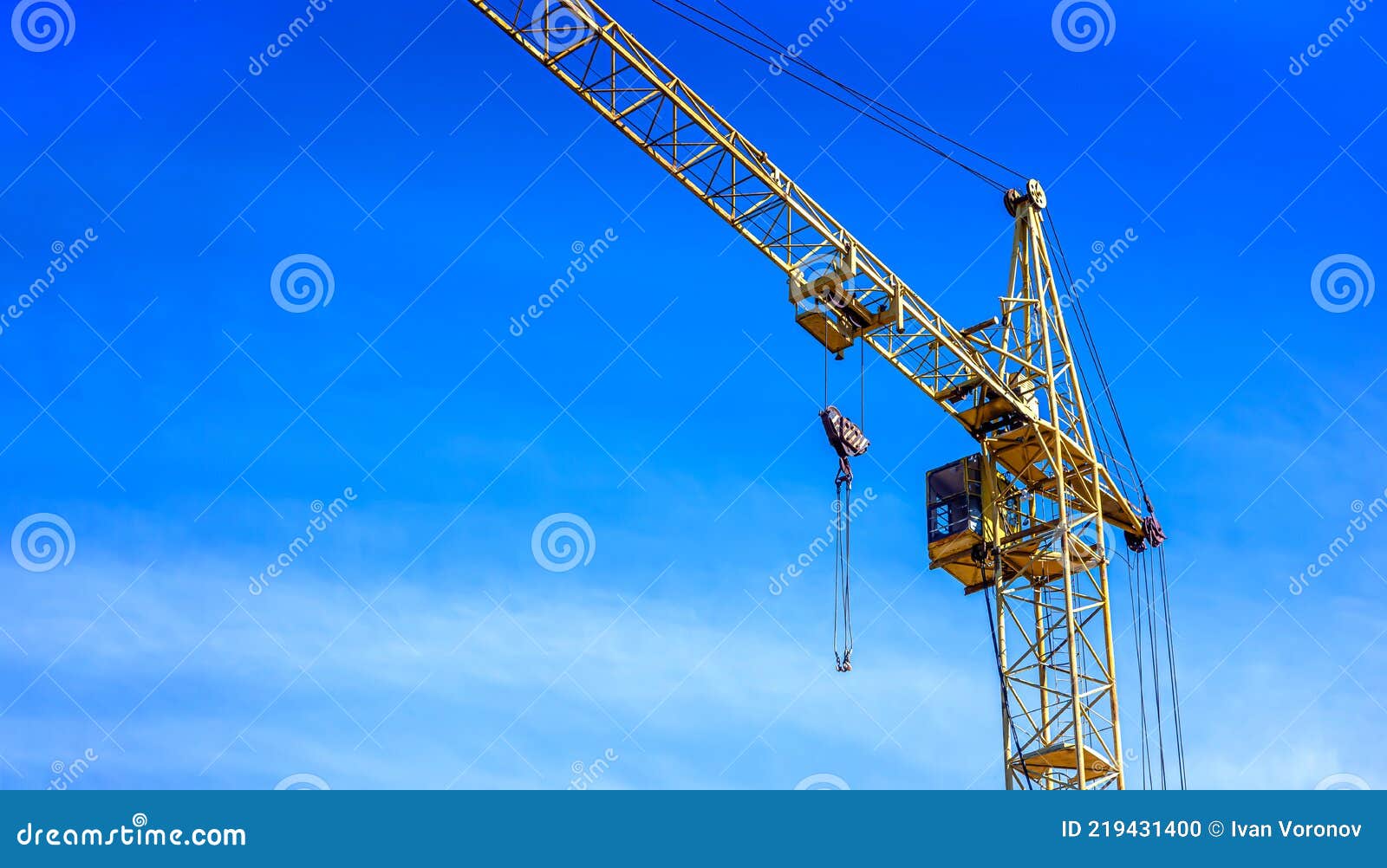 Lifting Crane. Construction of a New Multi-storey Brick House Stock ...