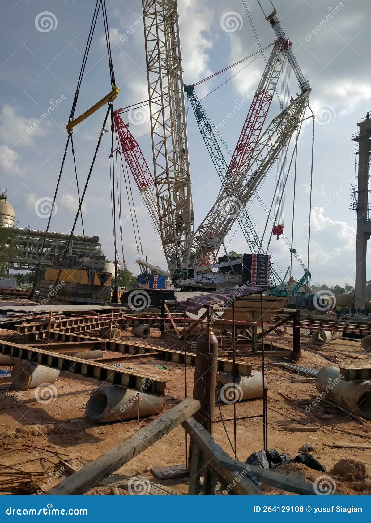 Lifting crane stock photo. Image of trials, lifting - 264129108