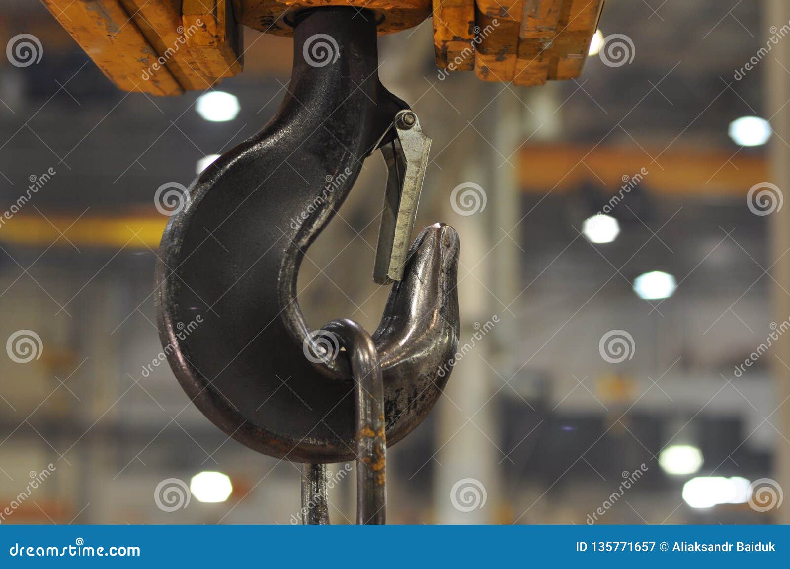 Lifting Gear in the Workshop at the Factory Stock Image - Image of ...
