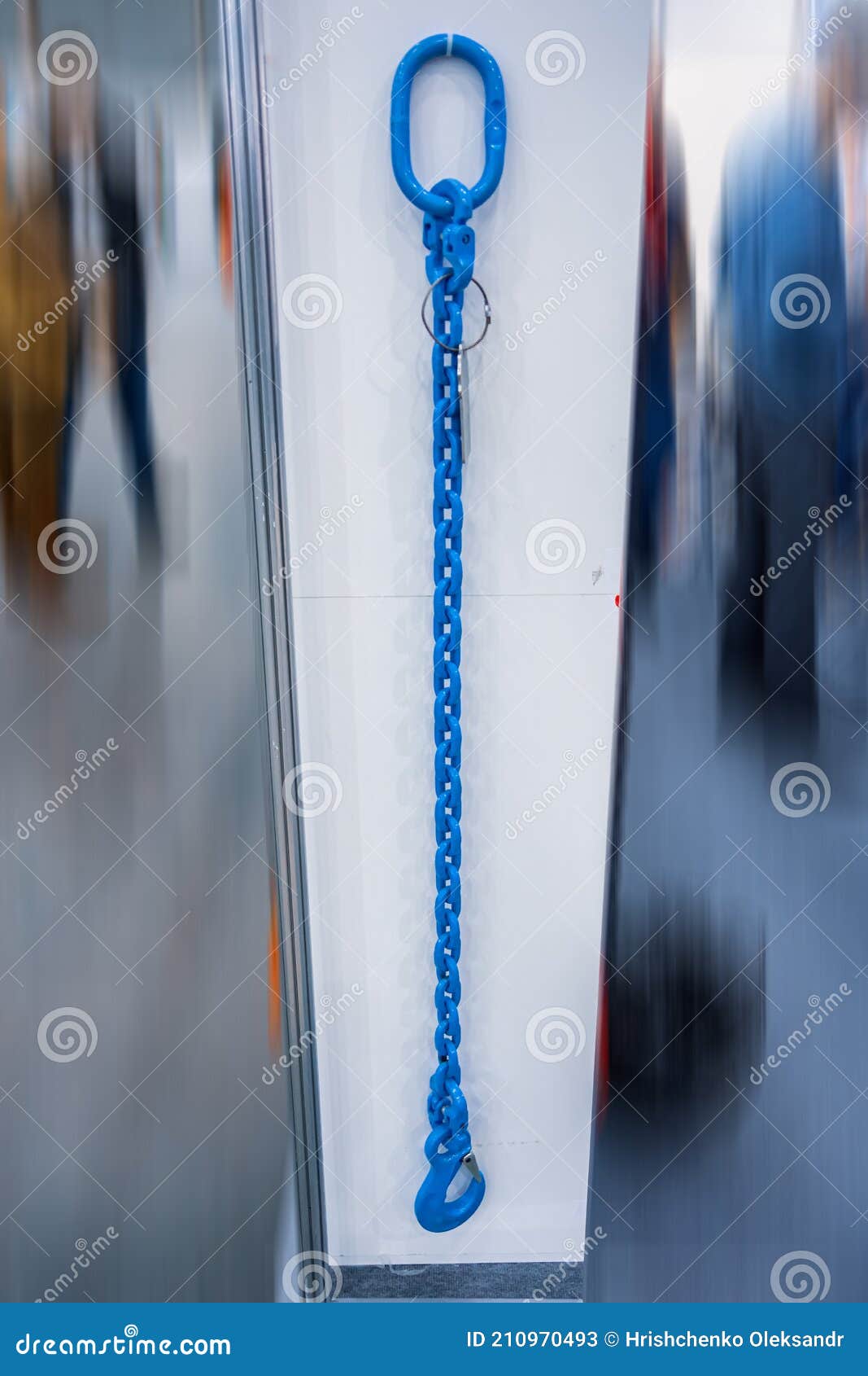 Lifting Grippers. Chain for Fastening of Freights Stock Image - Image ...