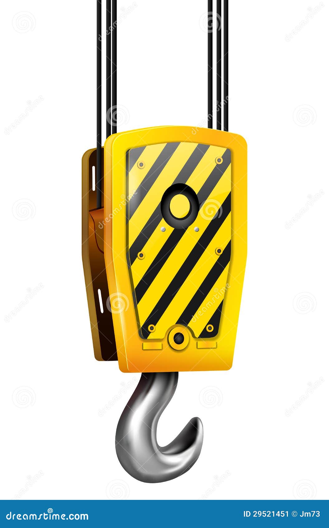 The Lifting Hook Of A Construction Heavy Lift Crane Royalty-Free Stock ...