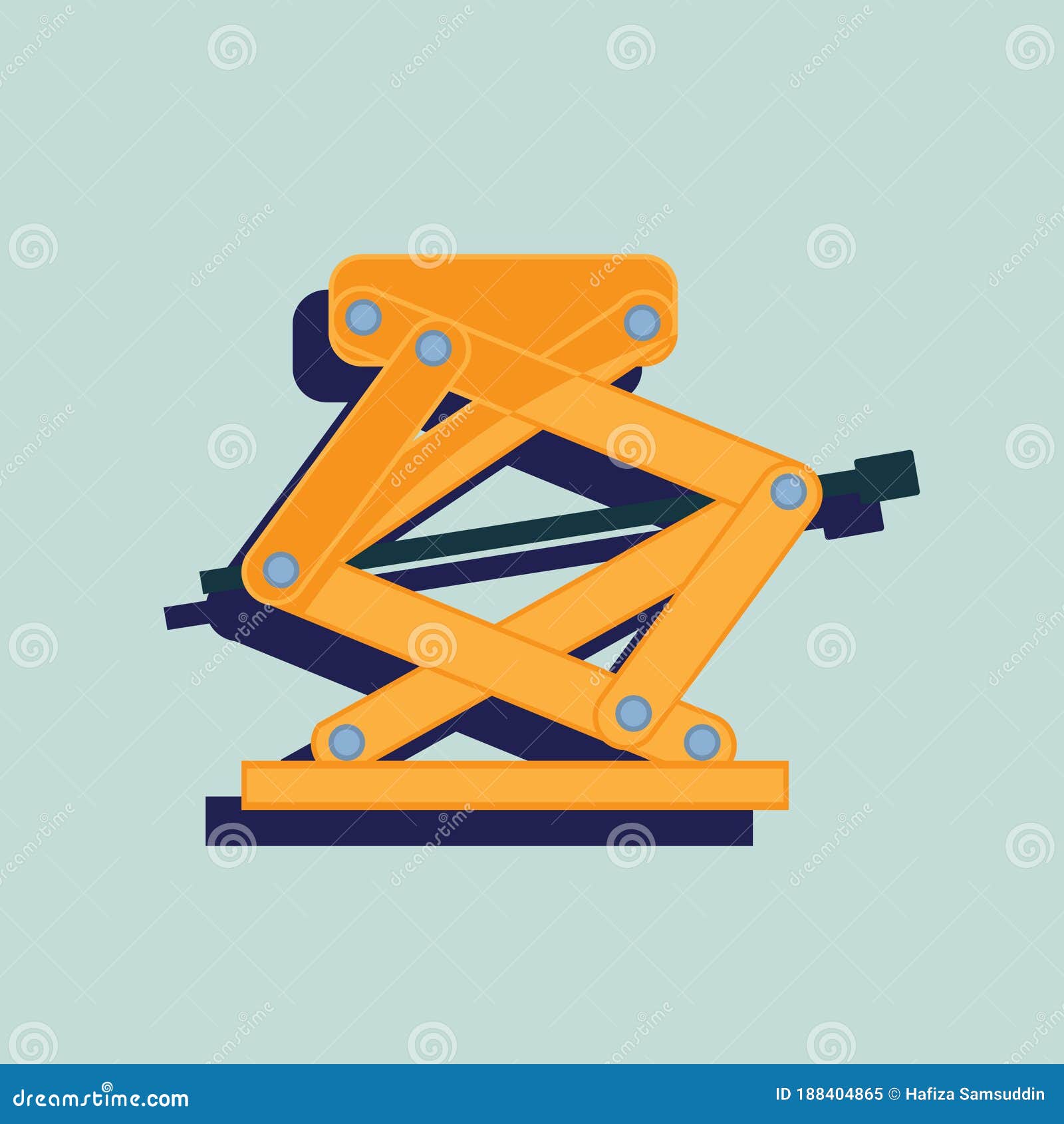 Lifting Jack. Vector Illustration Decorative Design Stock Vector ...