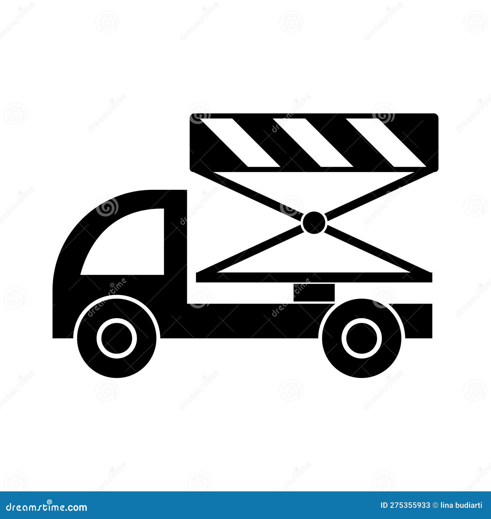 Lifting machine icon stock vector. Illustration of container - 275355933