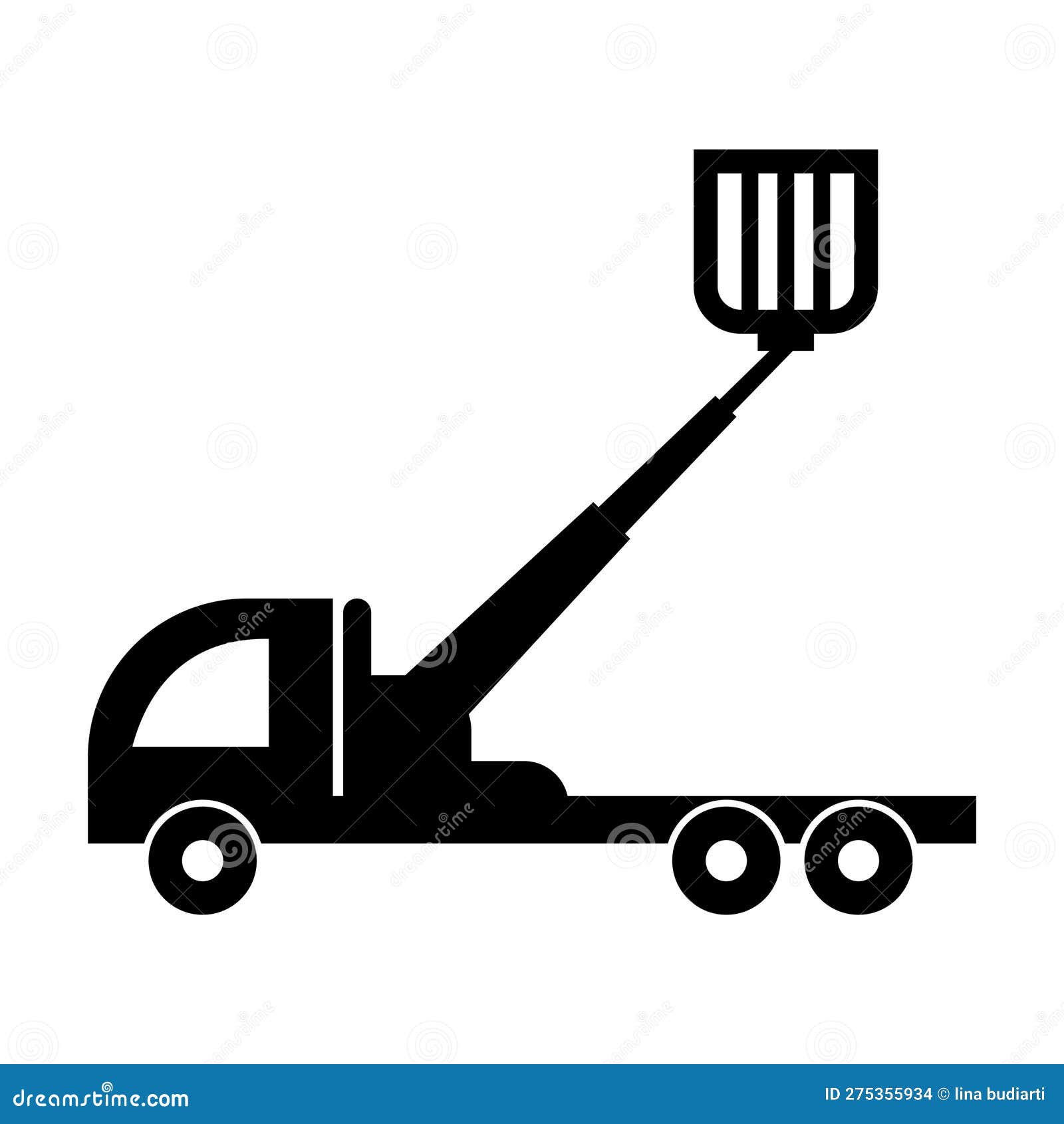 Lifting machine icon stock vector. Illustration of scaffolding - 275355934