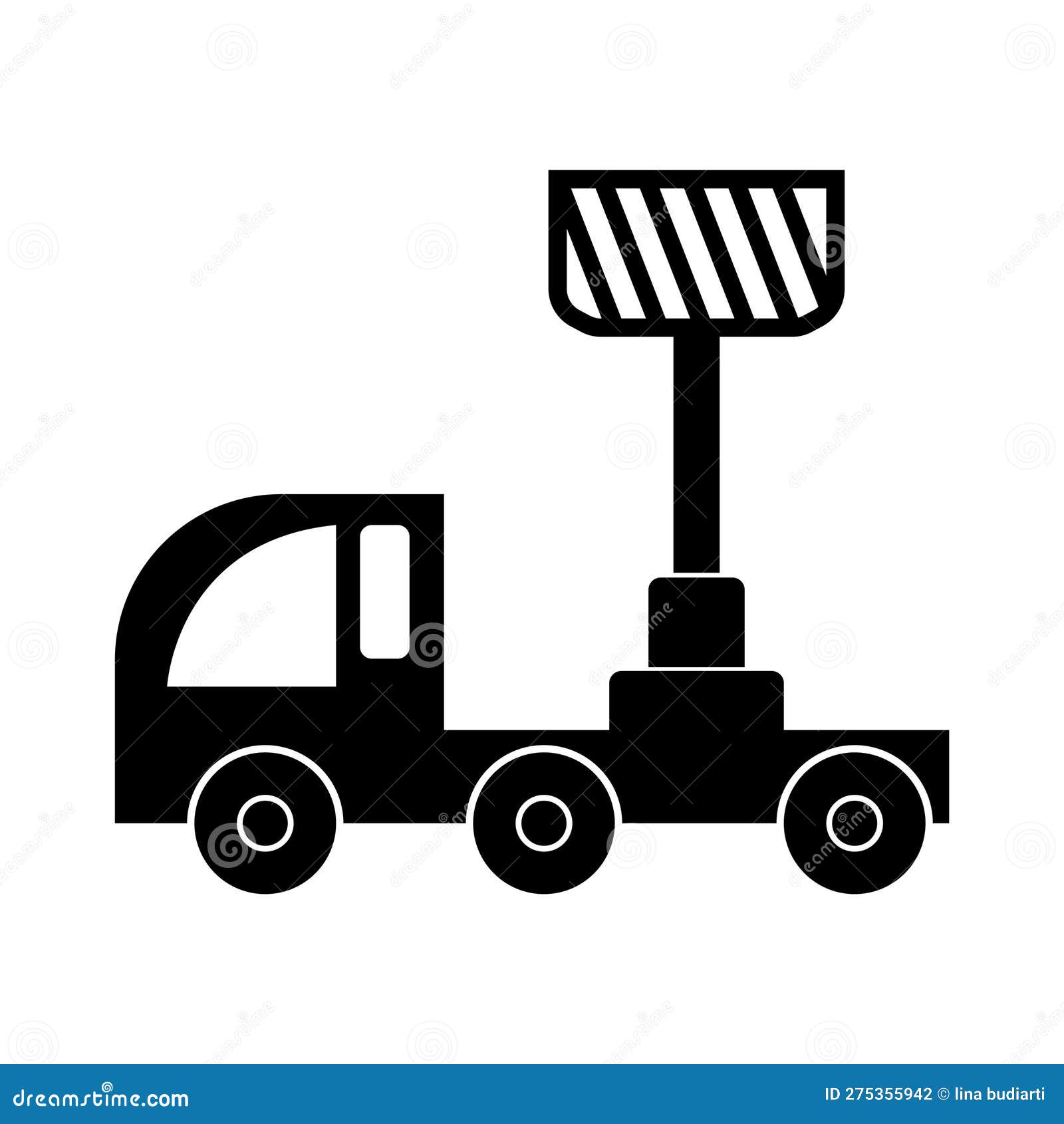 Lifting machine icon stock vector. Illustration of dump - 275355942