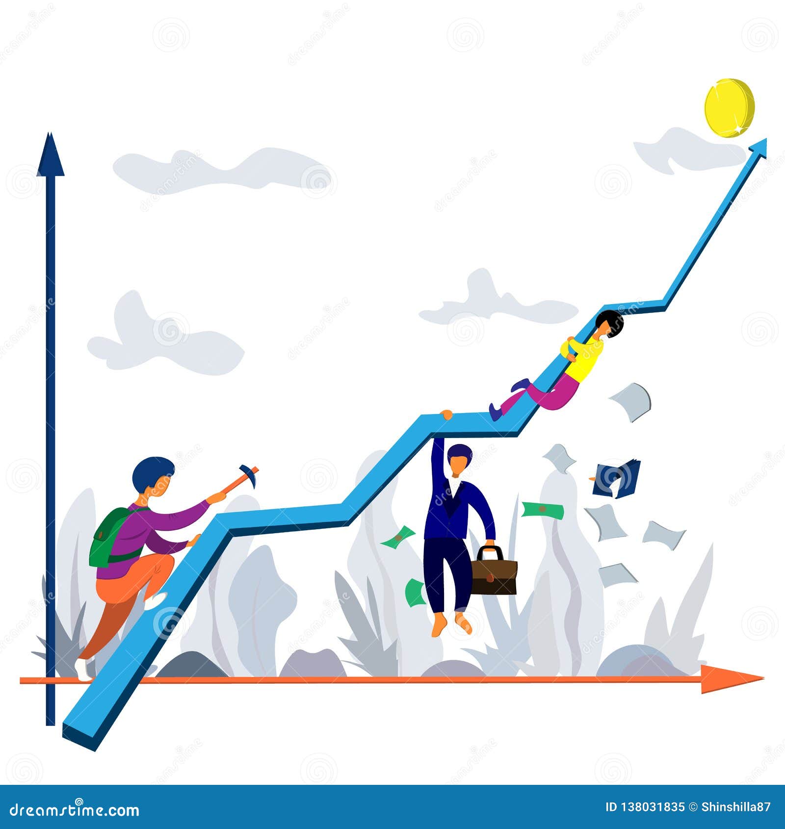 Lifting People Along The Success Curve, Ups And Downs. Success Chart ... Lifting People Along The Success Curve, Ups And Downs. Success Chart ...