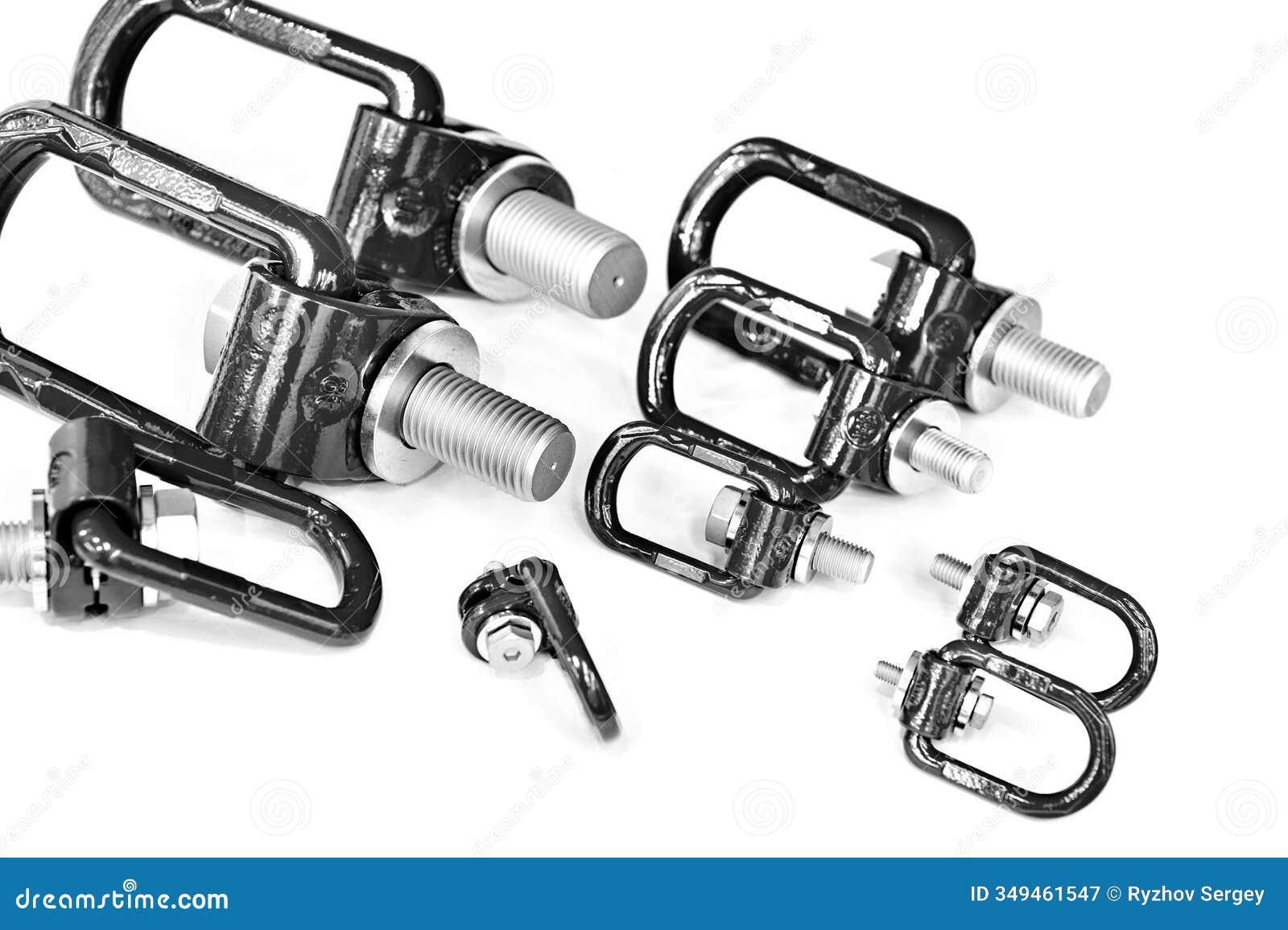 Lifting Points of Sling and Lashing Systems Isolated White Stock Image ...