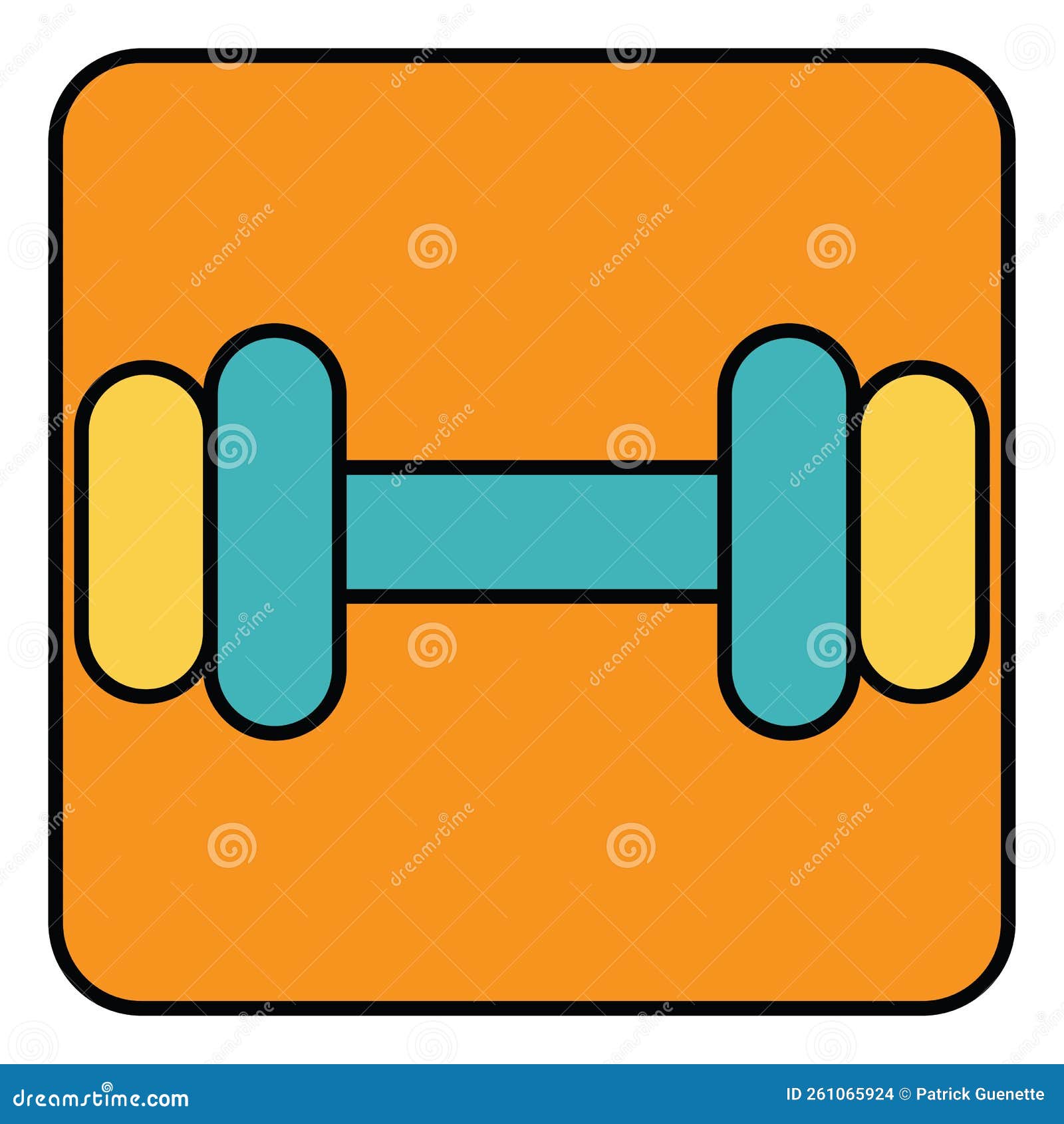 Lifting weight, icon stock vector. Illustration of muscle - 261065924