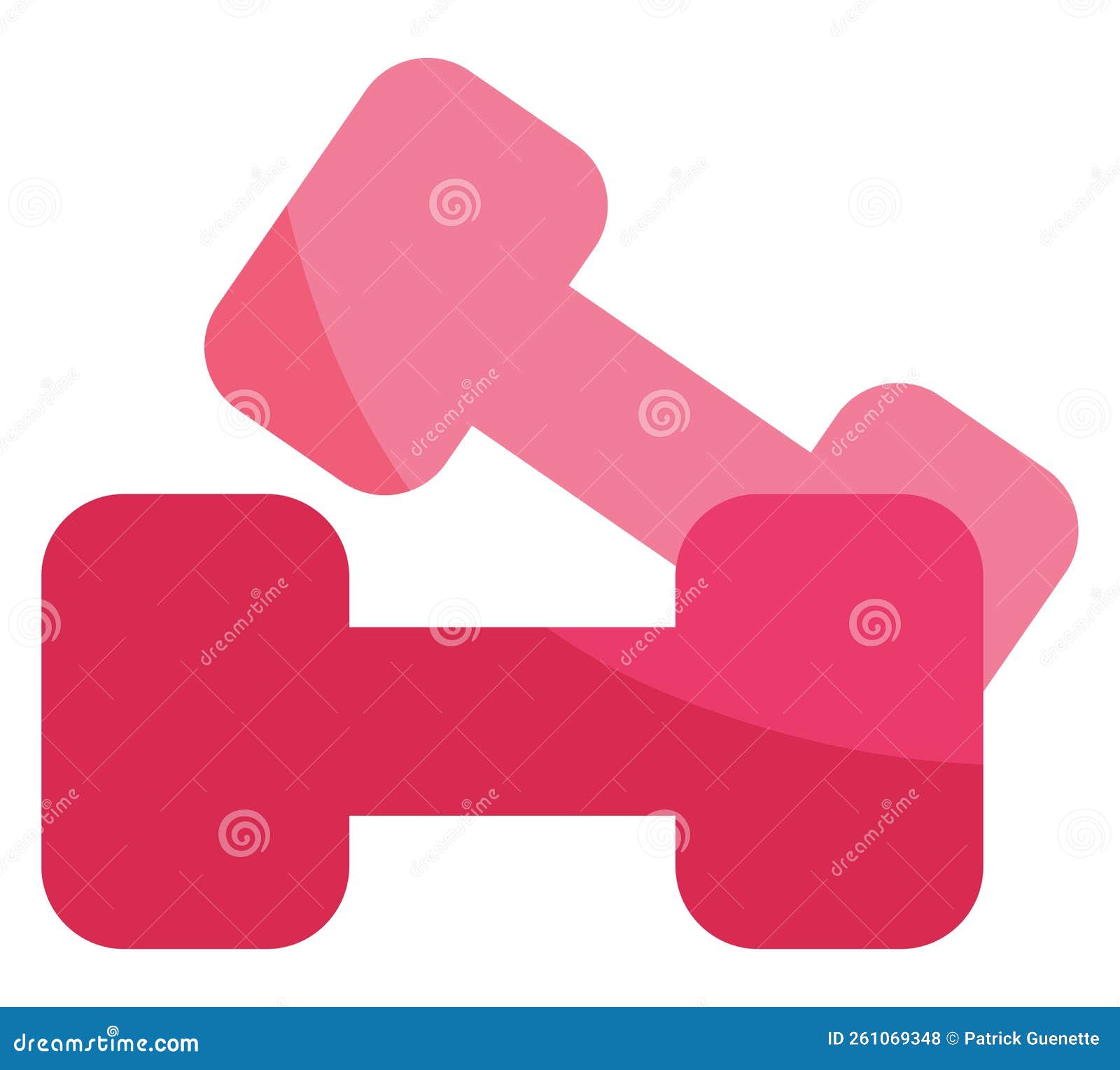 Lifting weights, icon stock vector. Illustration of healthy - 261069348