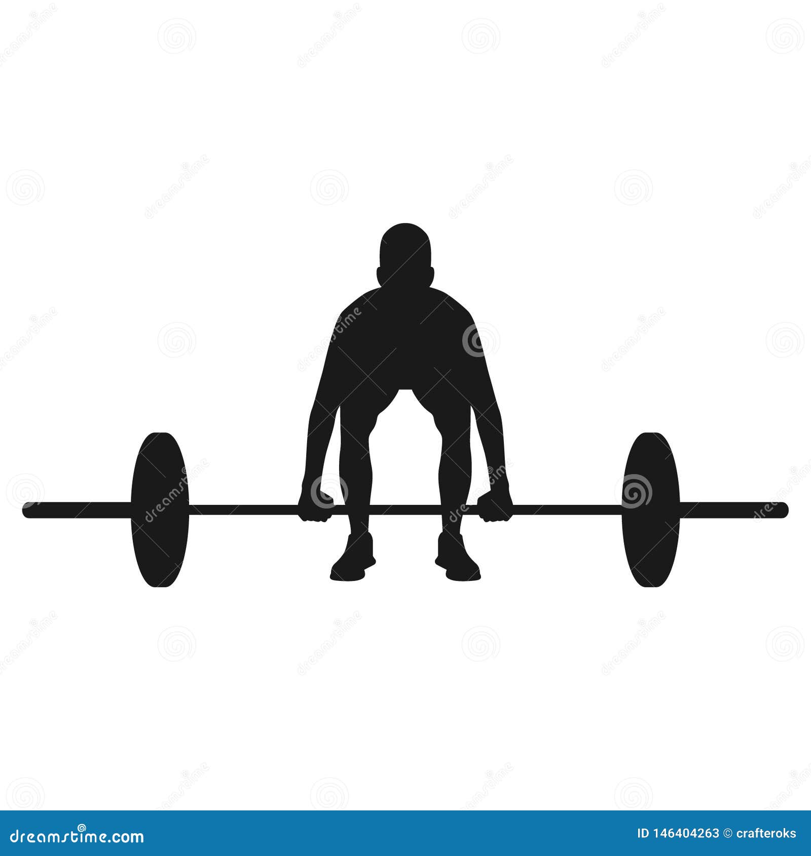 Lifting Weights Vector Illustration by Crafteroks Stock Vector ...