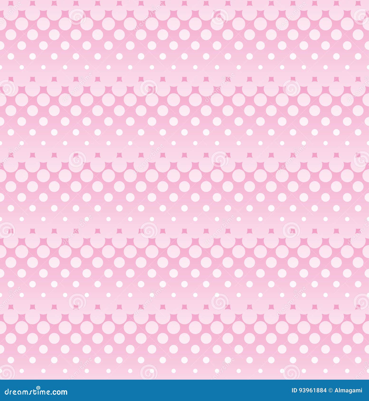 Ligh Pink Halftone Seamless Pattern for Web Design. Stock Vector ...