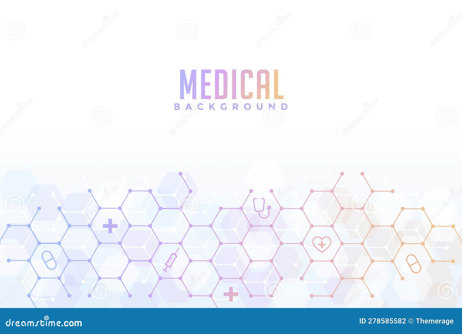 Light Abstract Medicine Background with Geometry Patterns Stock Vector ...