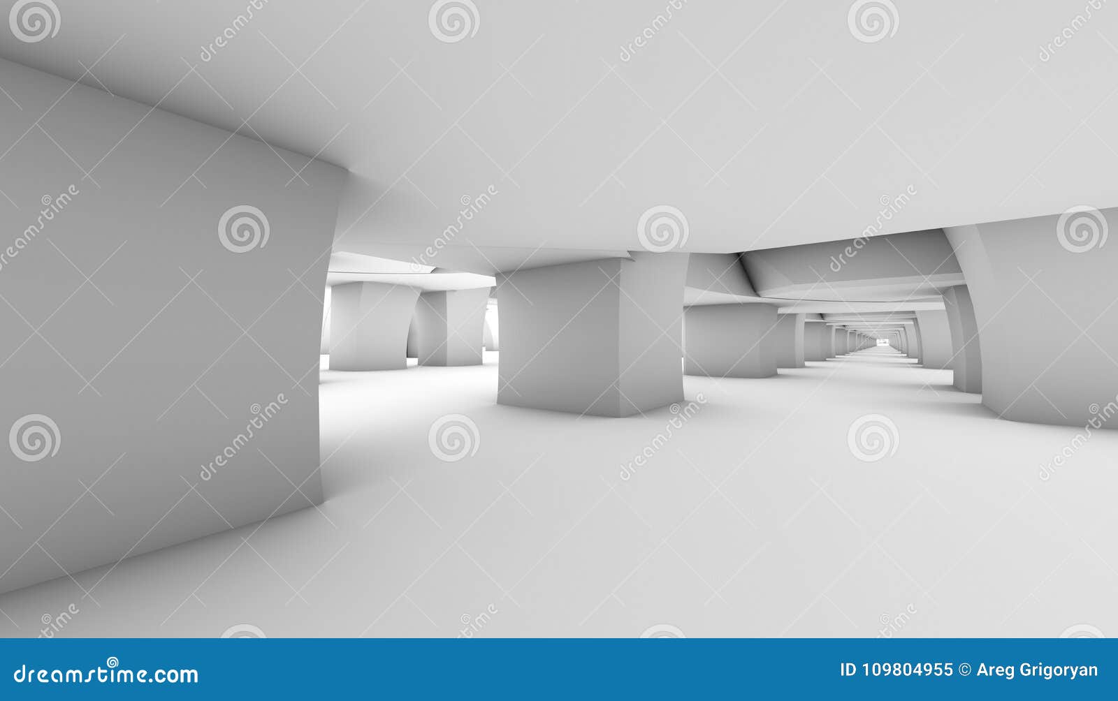 Architectural Abstract 3d Rendering Stock Illustration - Illustration ...
