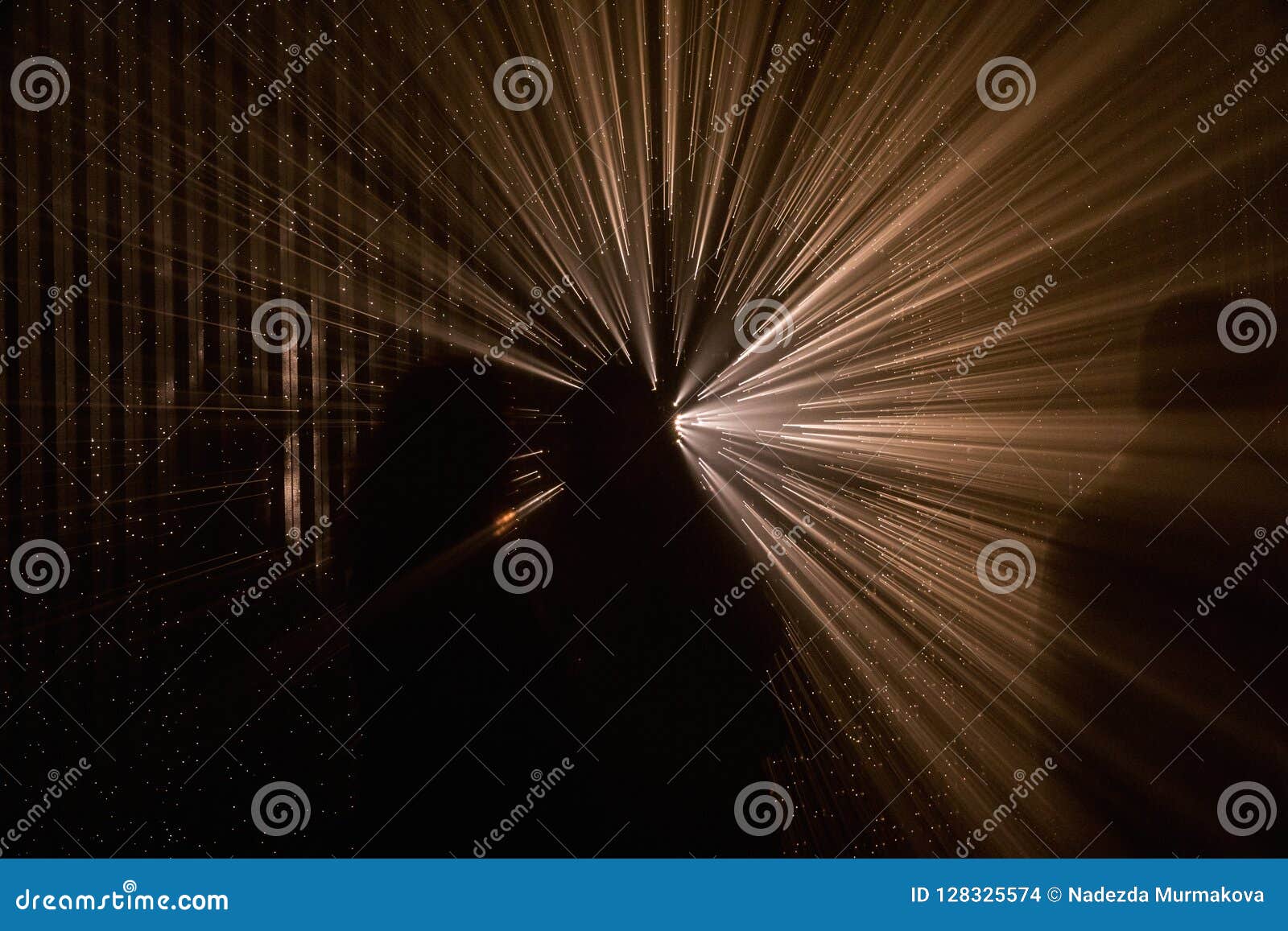 Light Abstract Projection. Colorful Light Rays Stock Illustration ...
