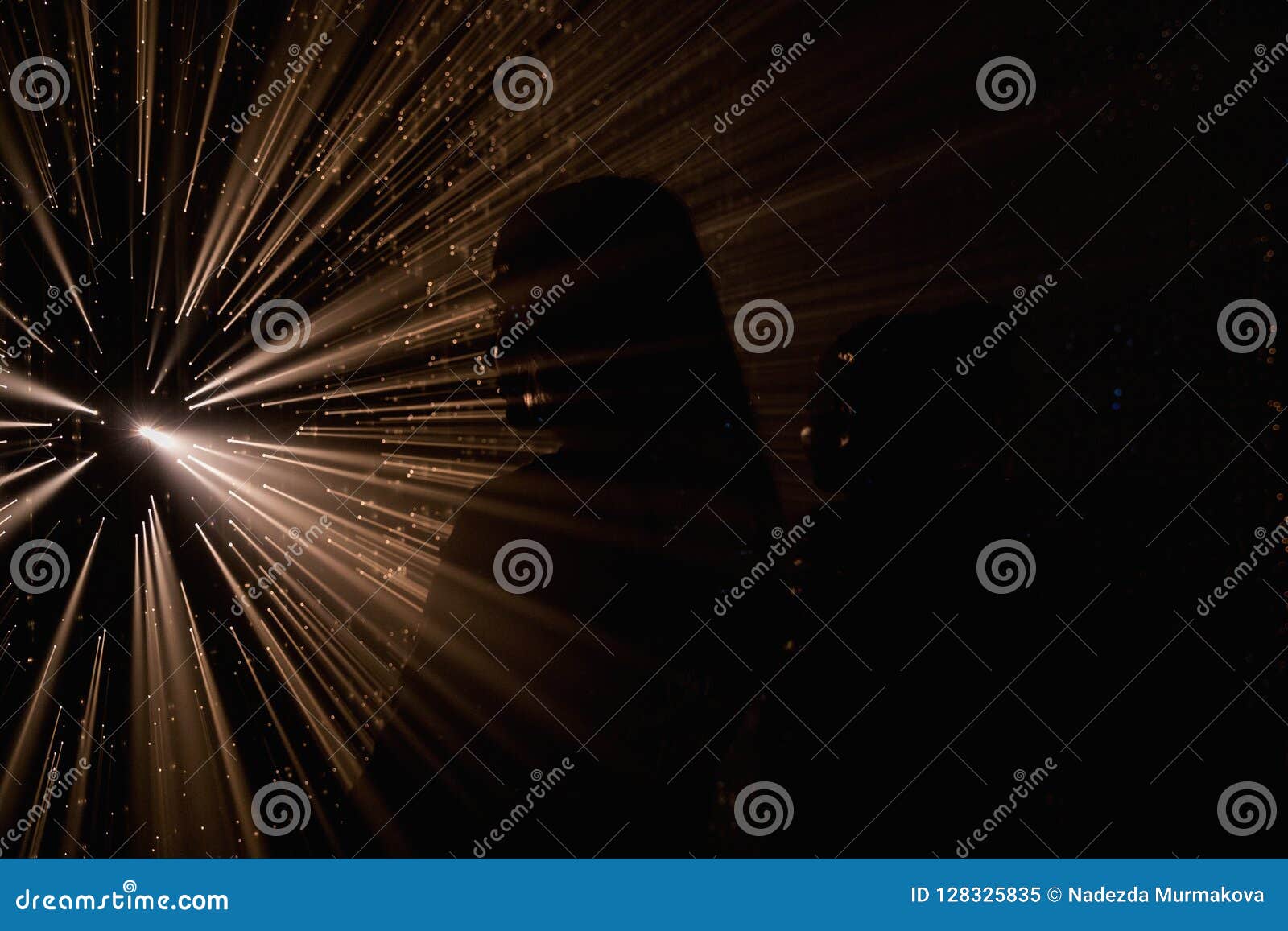 Light Abstract Projection. Colorful Light Rays Stock Illustration ...