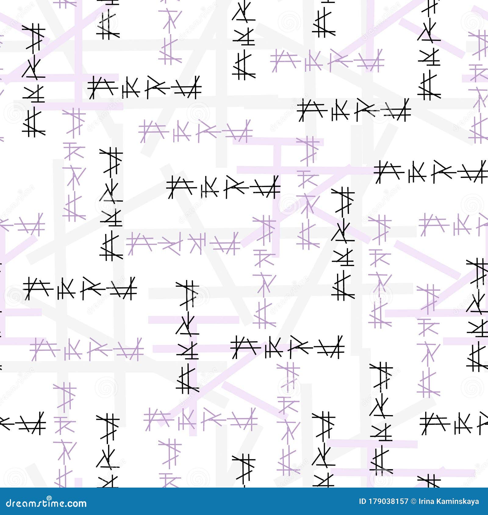 Light Abstract Seamless Pattern In Scandinavian Style. Vector Textile ...