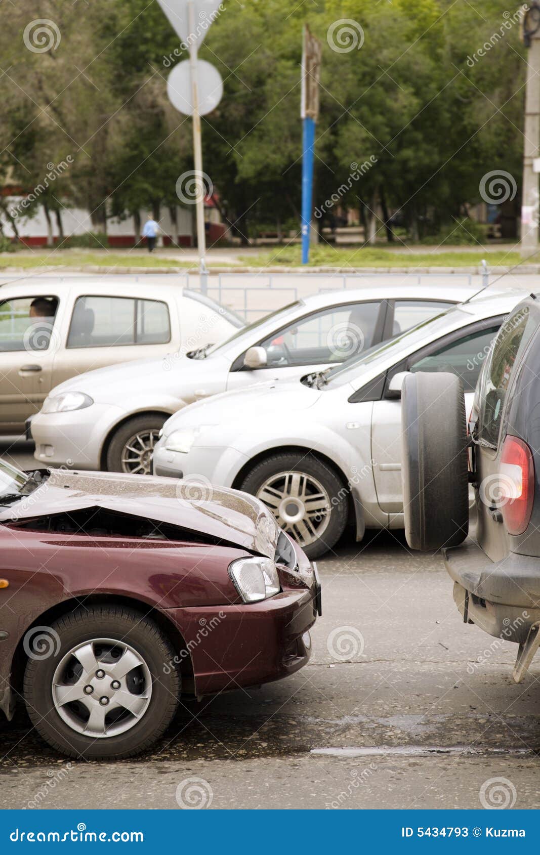 Light accident stock image. Image of risk, road, automobile - 5434793