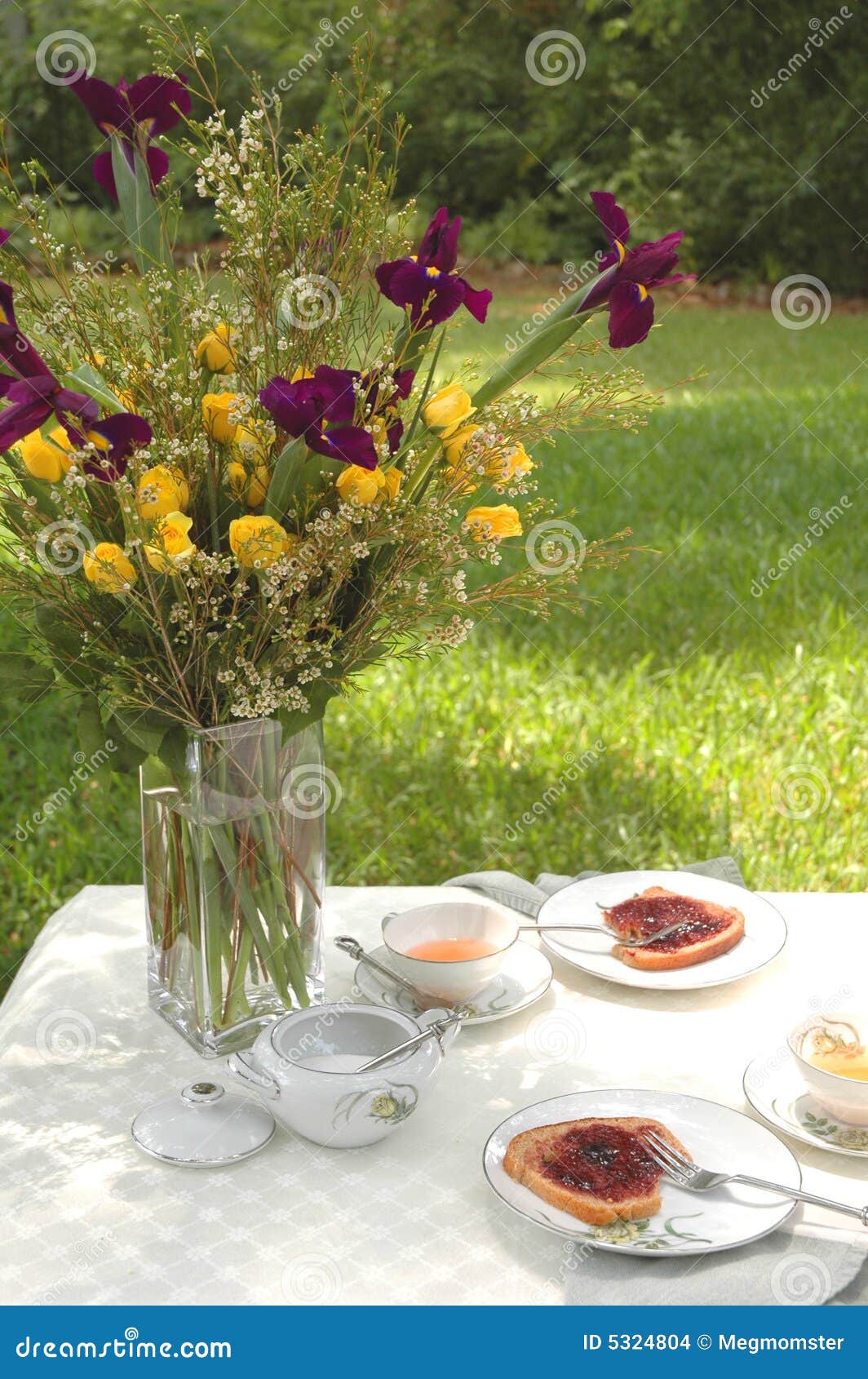 Light Afternoon Tea stock photo. Image of china, yellow - 5324804