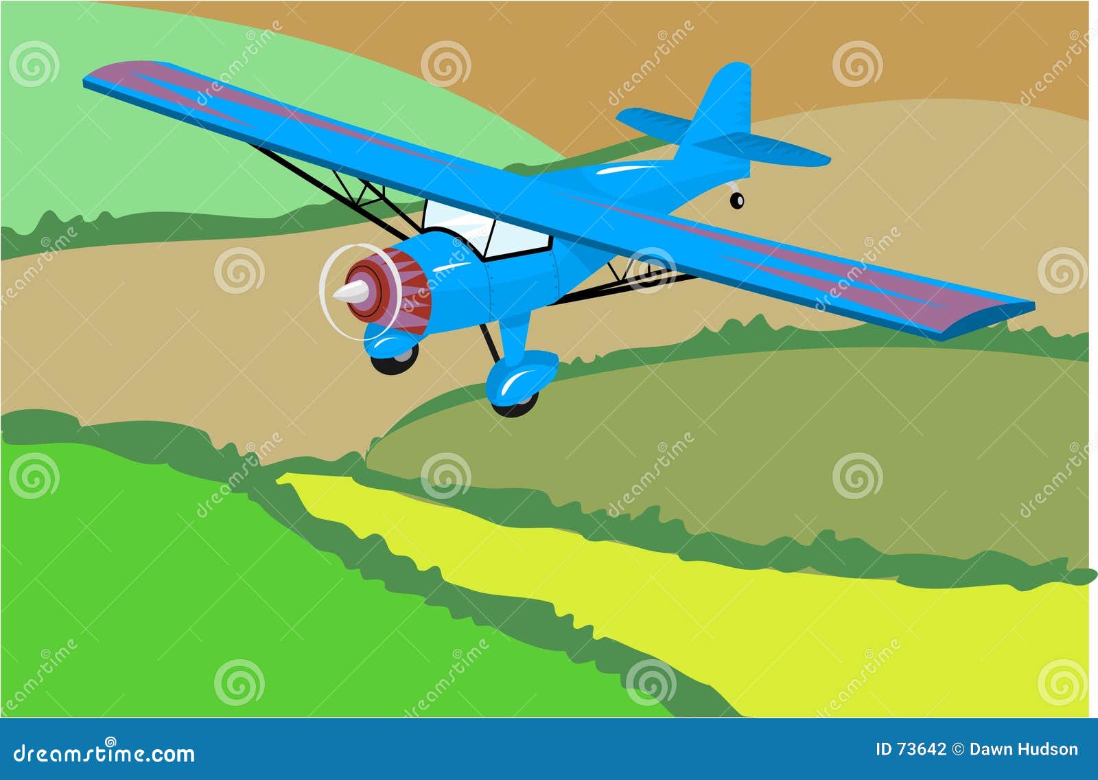 Light Aircraft stock vector. Illustration of travel, wings - 73642