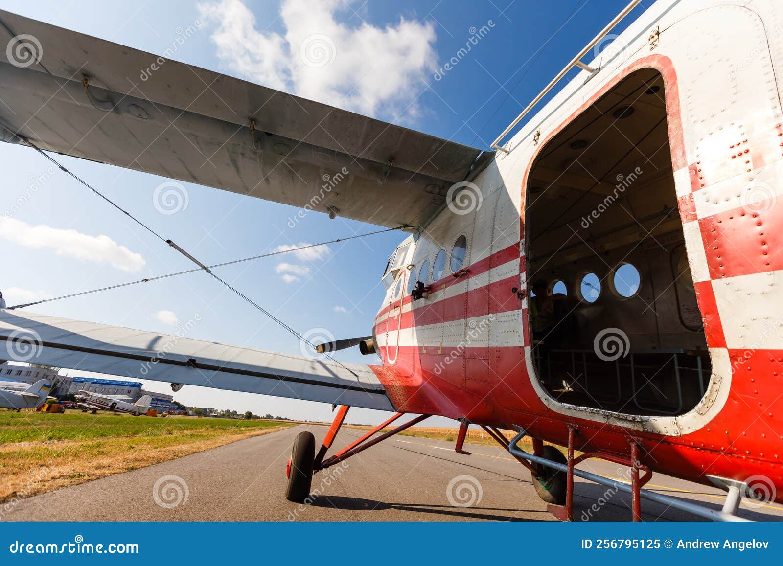 Light Aircraft Returning To Land after Dropping Stock Image - Image of ...