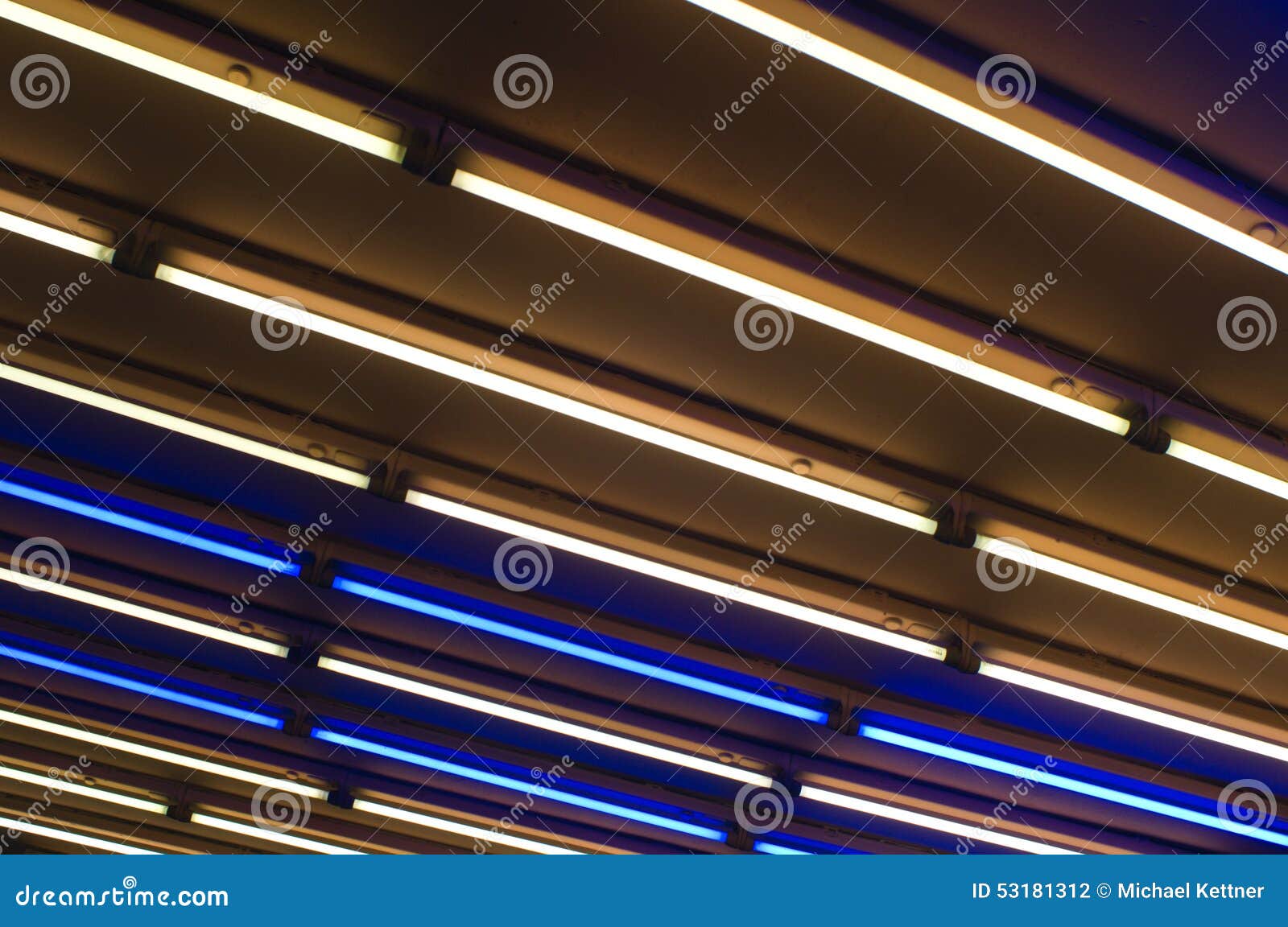 Light Art Installation in a Subway Stock Photo - Image of wall, subway ...