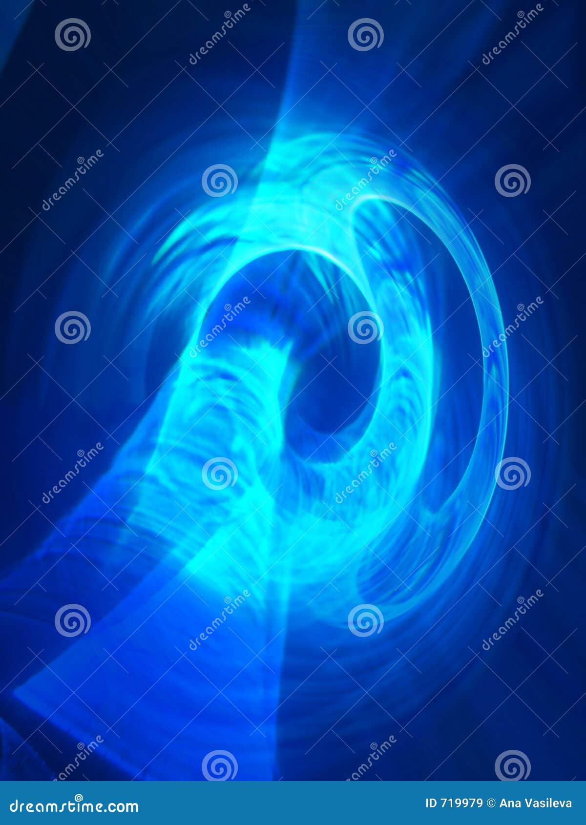 Light Art - Reflections, Refractions, Blue Color Stock Illustration ...