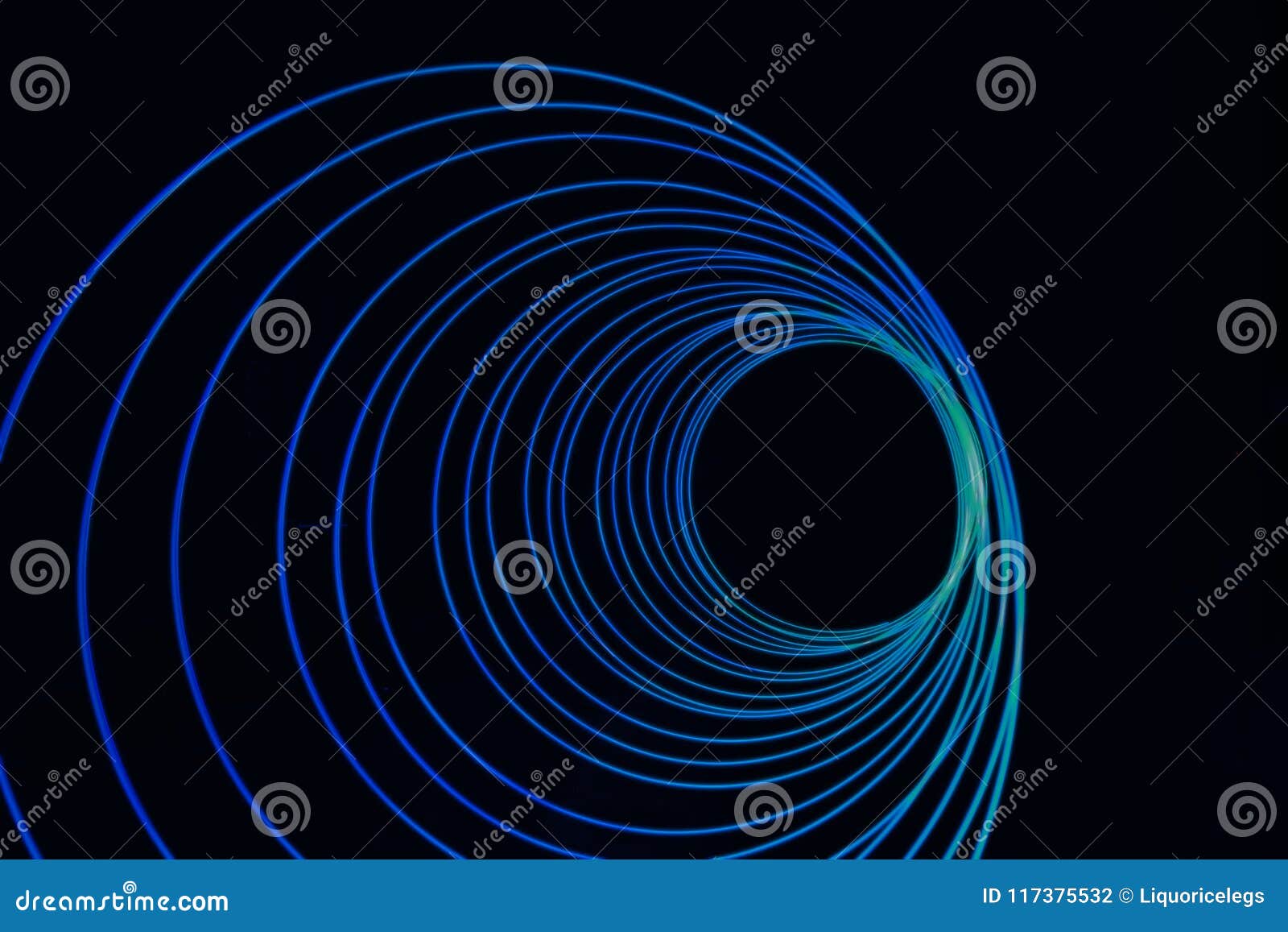 Circles Light Painting stock illustration. Illustration of illuminated ...