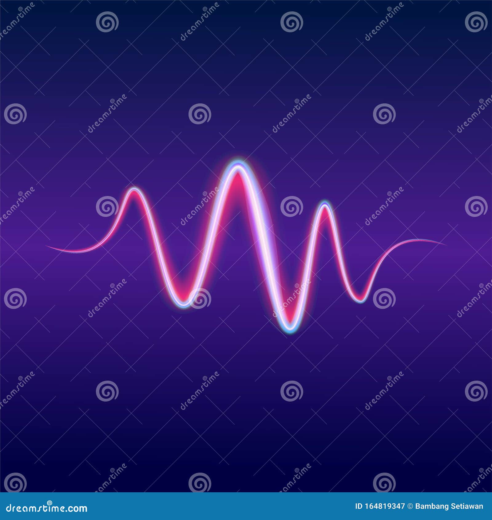 Light Audio Spectrum, Wave Line Music Stock Vector - Illustration of ...