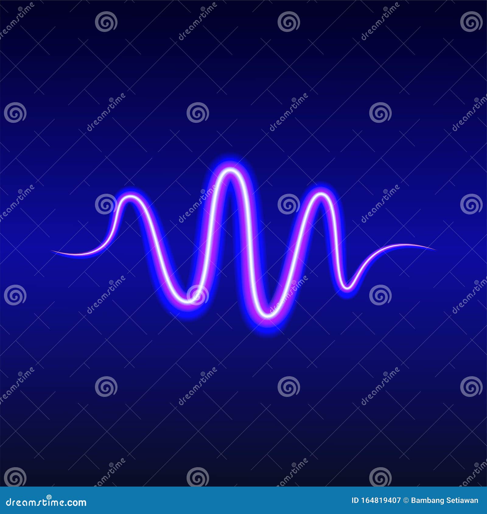 Light Audio Spectrum, Wave Line Music Stock Vector - Illustration of ...