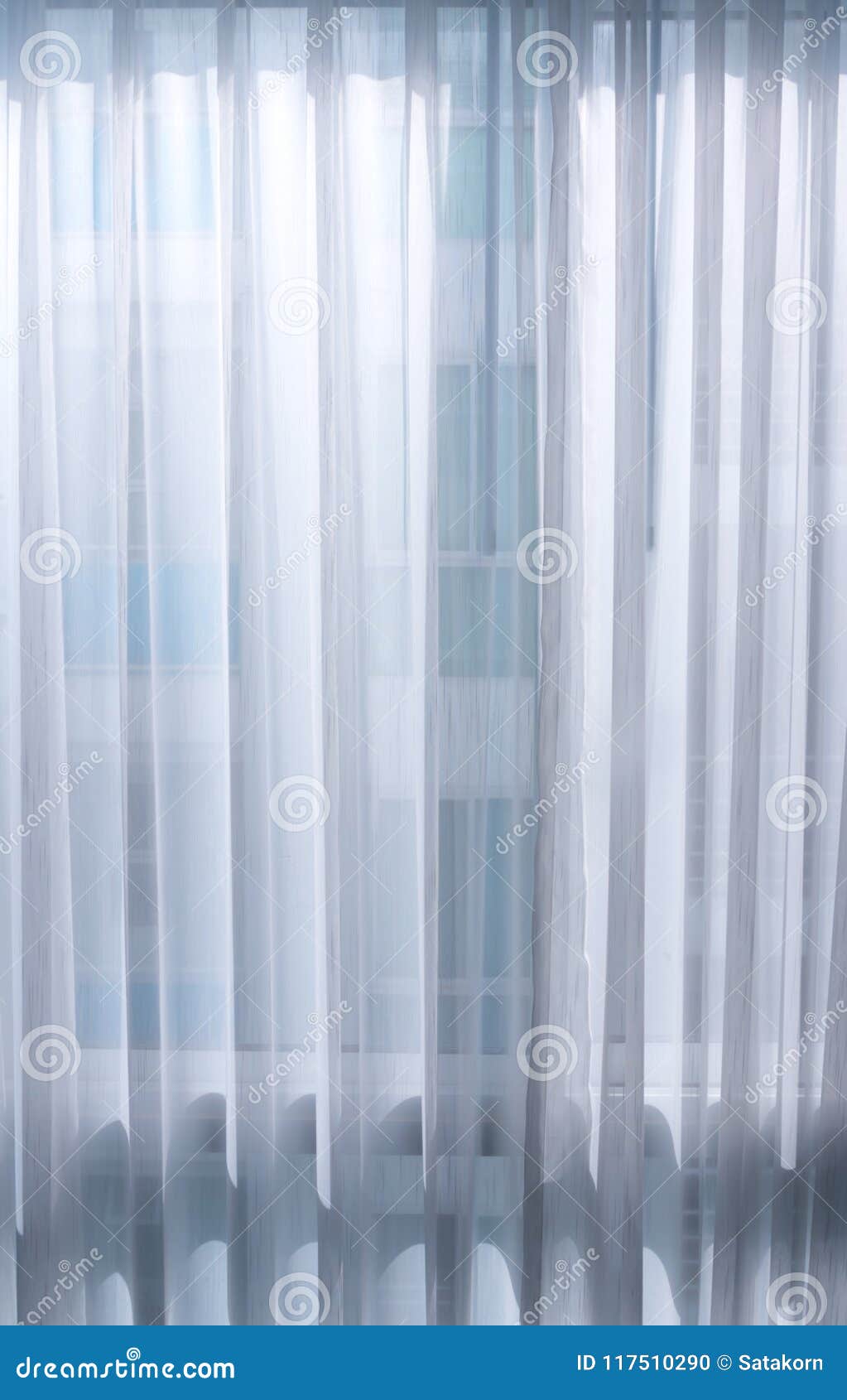 Light from the Back of a Thin White Curtain Stock Photo - Image of ...