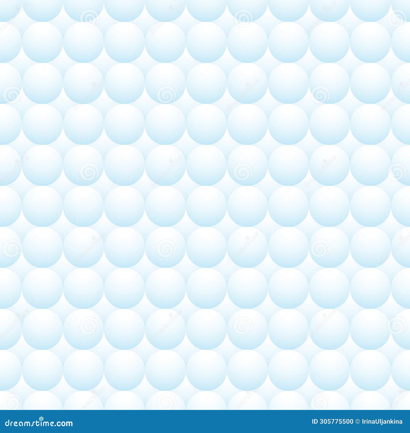 Light Background of Balloons. Soft Convex White-blue Circles. Seamless ...