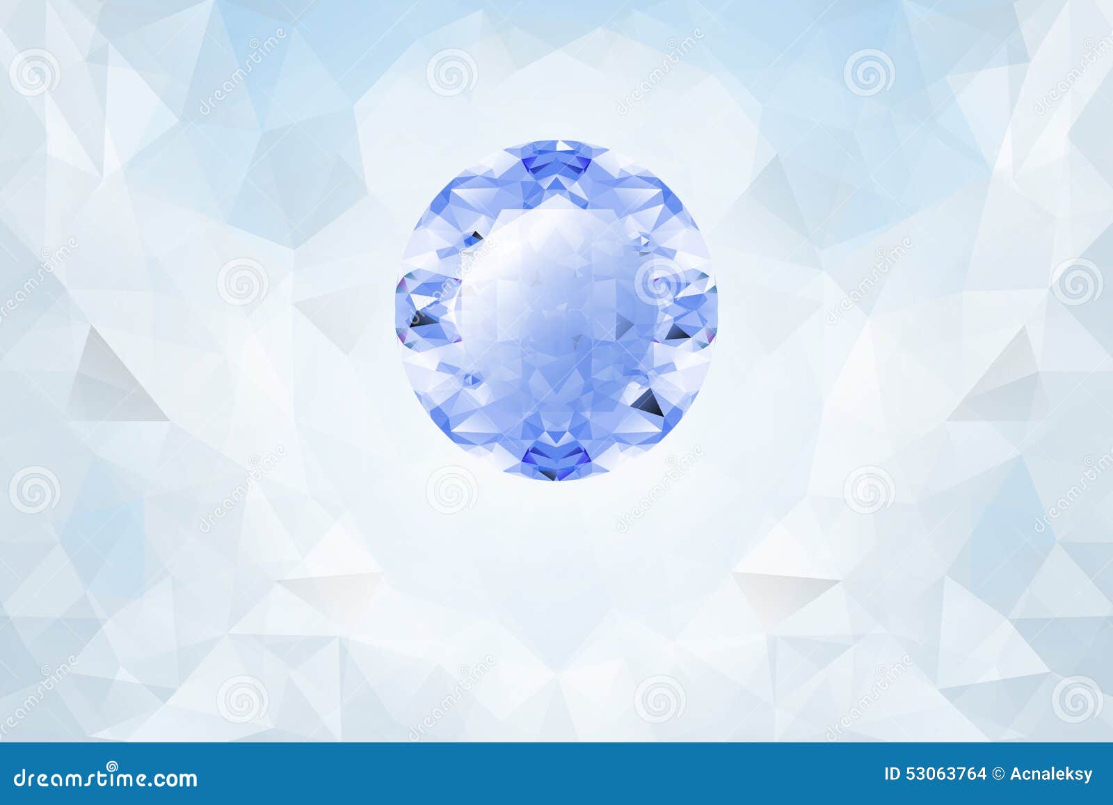 Light Background with Blue Glowing Gemstone Stock Vector - Illustration ...