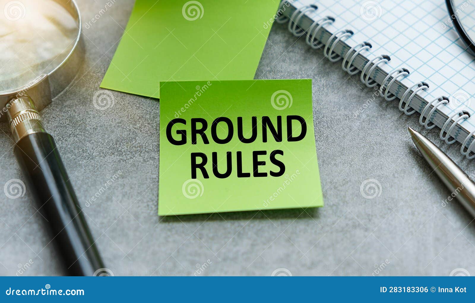 On a Light Background - Bright Multicolored Stickers with the Text ...